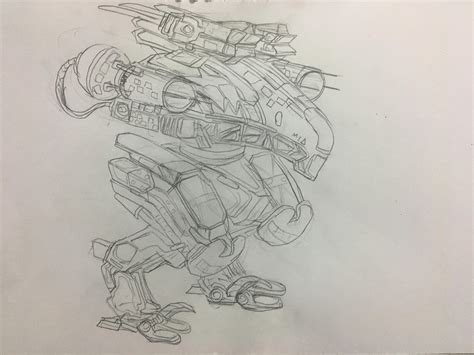 I Drew Raven Robot After Doing My Homework Lol R Walkingwarrobots