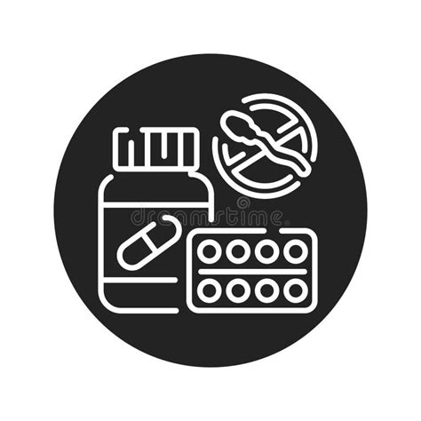 Contraceptive Hormonal Ring Color Line Icon Uterus And Contraceptive