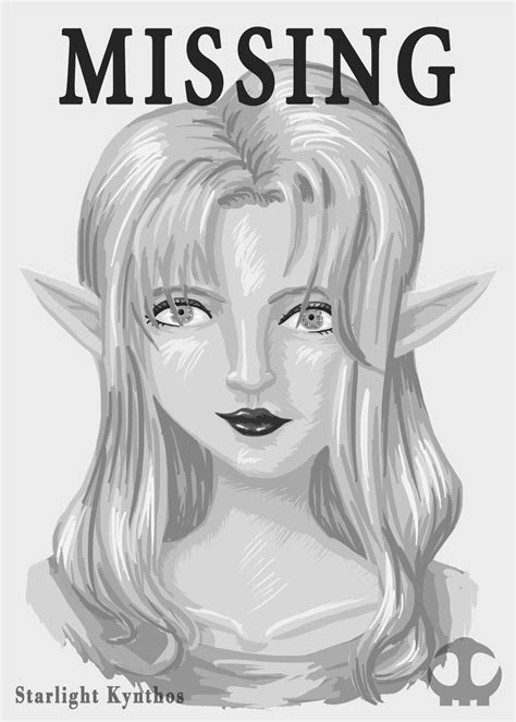 Lorelei Missing Poster Monochrome By Tsukinomegami2 On Deviantart