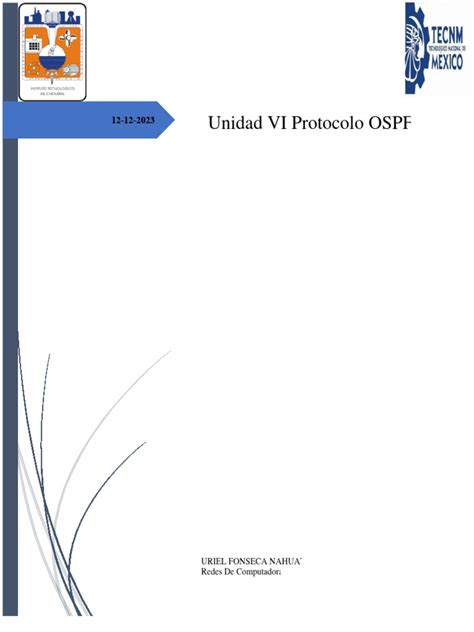 Unidad Vi Protocolo Ospf Descargar Gratis Pdf Enrutador Computación Ingeniería Informática