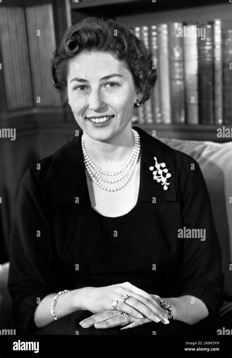 Oslo 19580114 Princess Astrid Photographed In Connection With The