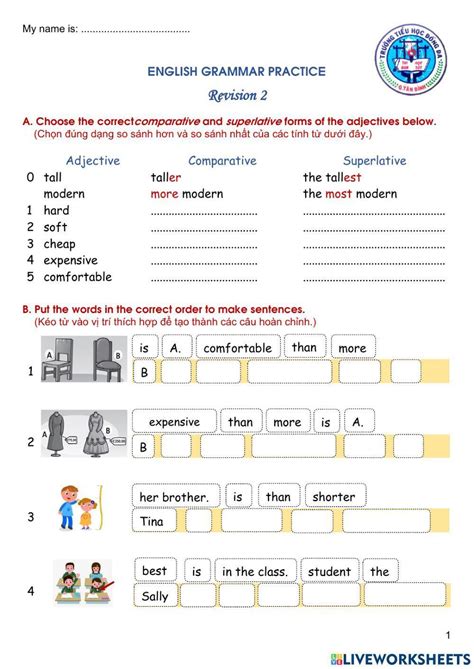 Grade 5 English Grammar Practice Interactive Worksheet Live