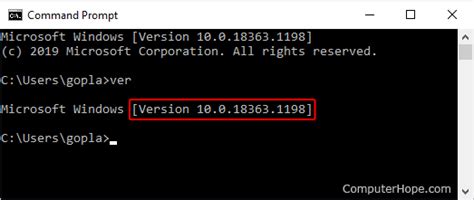 Using Winver Command To Find The Windows Version Answer