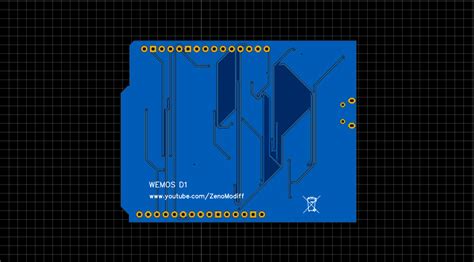 Github Zenomodiff Wemos D1 Arduino Footprint Zeno Version Wemos D1