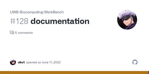 Documentation · Issue 128 · Uwb Biocomputingworkbench · Github