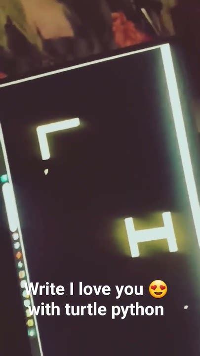 Write I Love You 😍 With Turtle Python Turtle Codeandteawithsami