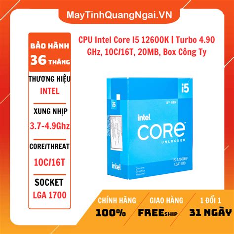 Cpu Intel Core I5 12600k Lga1700 Turbo 4 90 Ghz 10c 16t 20mb Box