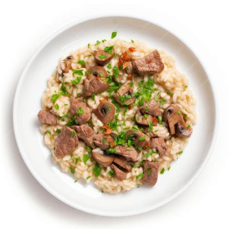 Premium Ai Image Top View Minimalistic Of An Isolated Beef And