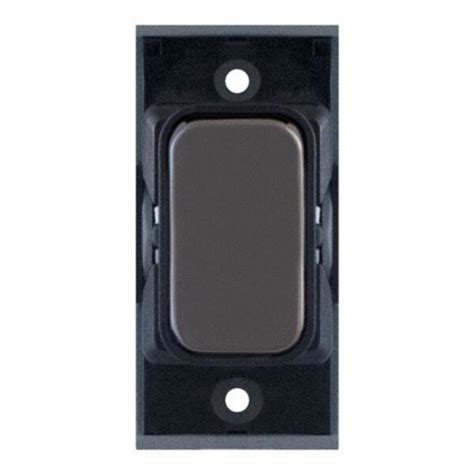 Selectric SGRID GRID Black Nickel A Way Switch Module Black Insert