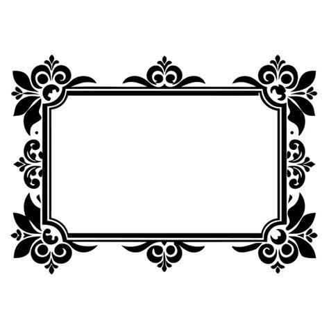 Vintage Frame Black And White Vintage Frame Vector Art Png Images