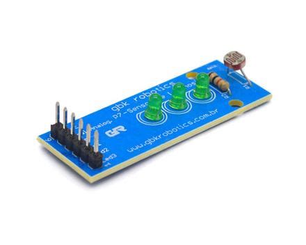 Módulo Sensor de Luz LDR Sequencial de Leds GBK Robotics P GC Sensor de