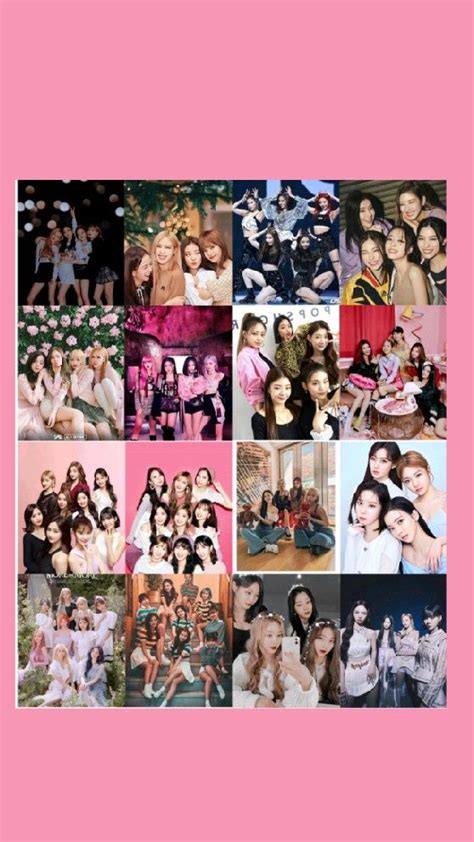 girls groups and babes group ᗷTS BLΛƆKPIИK itzy twice skz TXT aespa EXO Photo wall babe