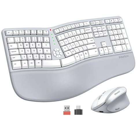 Meetion Ergonomic Wireless Keyboard And Mouse Ergo Keyboard With Vertical Mouse For Sale