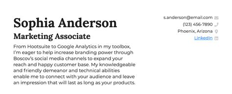 Example Objective Statement