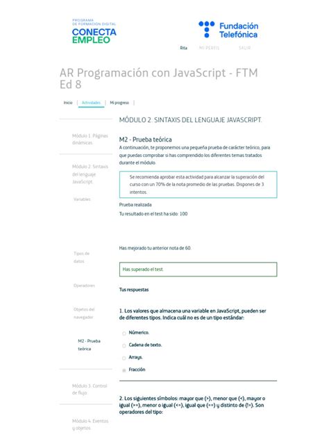 Examen Del Modulo2 Javascript Pdf Script Java Lenguaje De