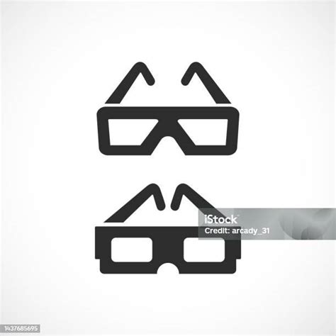 3d 시네마 안경 벡터 아이콘 3d 안경에 대한 스톡 벡터 아트 및 기타 이미지 3d 안경 3차원 형태 Brand Name Video Game Istock