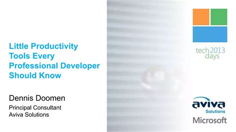 Little Productivity Tools Every Developer Should Use Ppt