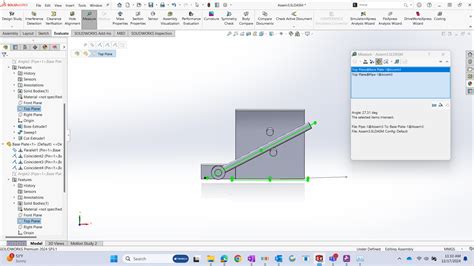 Using Angle Limit Mates To Replicate Collision Detection In Assemblies