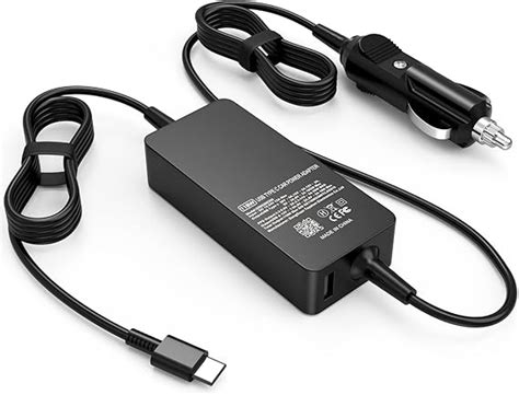 Amazon Com Nivjuky W Usb C Laptop Car Charger Compatible With Dell Hp Lenovo Macbook