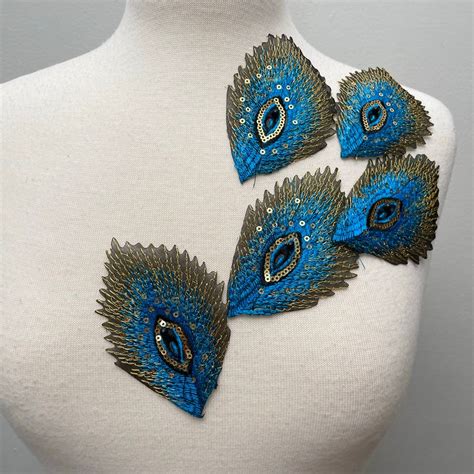 Peacock Applique Etsy