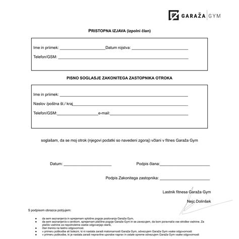 Pristopna Izjava Mladoletnidocxpdf Docdroid