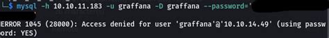 Cant Log Into Mysql Server In Ambassador Rhackthebox