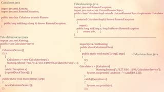 Remote Method Invocation PPT