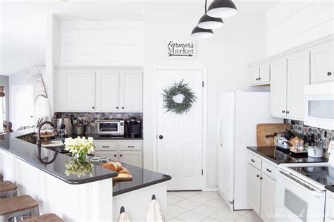 Grey And White Rustic Kitchen