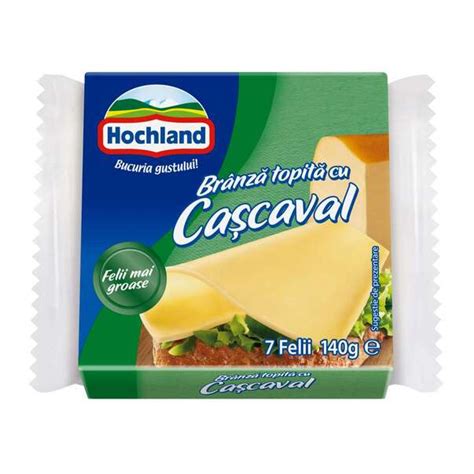 Branzeturi Branza Topita Hochland 140g Cascaval 594123801398
