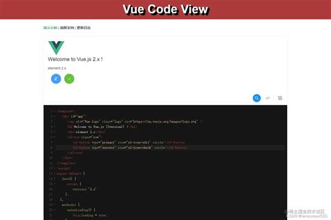 【vue】vue 在线编辑、实时预览的代码交互组件 Vue Code View 阿里云开发者社区