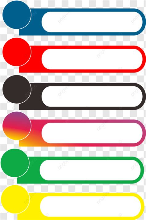 Full Color Title Label Bar Vector Label Bar Progress Bar Png And