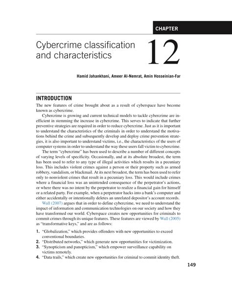 Pdf Cyber Crime Classification And Characteristics