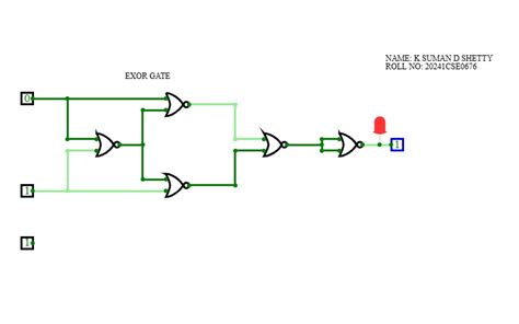 Circuitverse Implementation Of Logic Gates Using Nor Gates