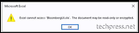 Excel Cannot Access Bloomberguixla The Document May Be Read Only Or