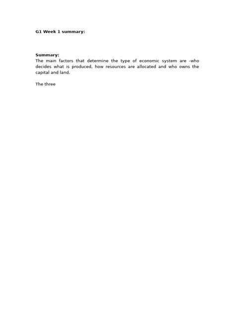 g1 week 1 summary pdf