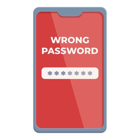 User Secure Wrong Password Icon Cartoon Network Storage 44252664