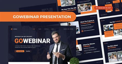 Gowebinar Powerpoint Template Шаблоны презентаций Envato Elements