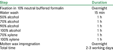 Steps Involved In Routine Tissue Processing With Xylene Download Scientific Diagram