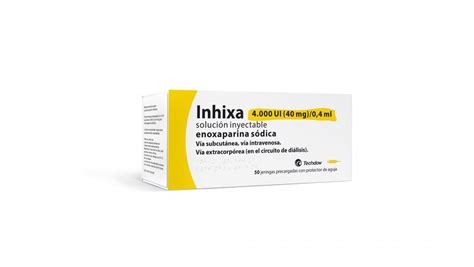 Inhixa 4 000 Ui 40 Mg 0 4 Ml Solucion Inyectable 50 Jeringas