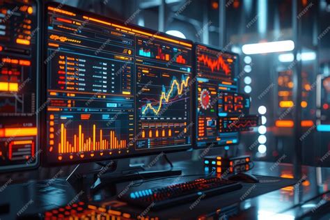 Multiple Screens Displaying Advanced Trading Data And Analytics In A