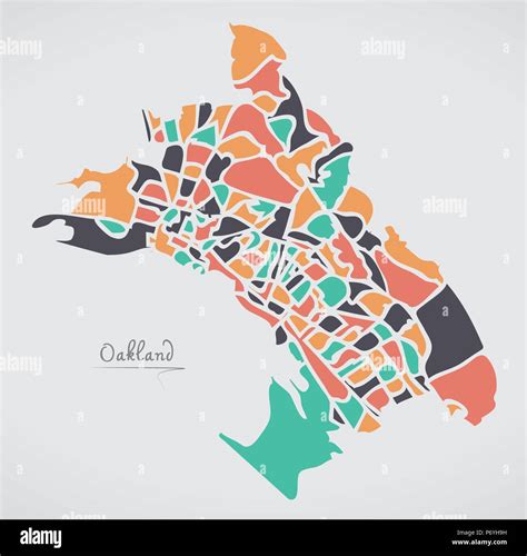 Map Of Oakland Ca Neighborhoods Oakland Neighborhoods Downtown