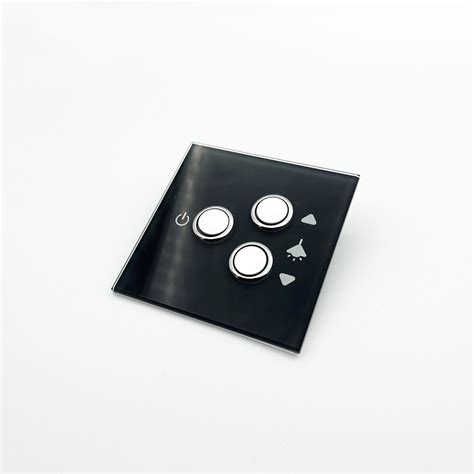 3 Push Button Clipsal Ulti Style Light Electric Wall Switch Tempered Glass Faceplate Faceplate