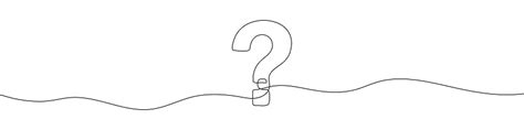 One Continuous Line Drawing Of Question Mark Question Mark Isolated Stock Illustration