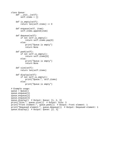 Queue Pdf