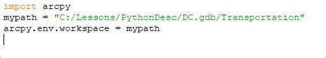 List And Describe Datasets With Python Learn ArcGIS