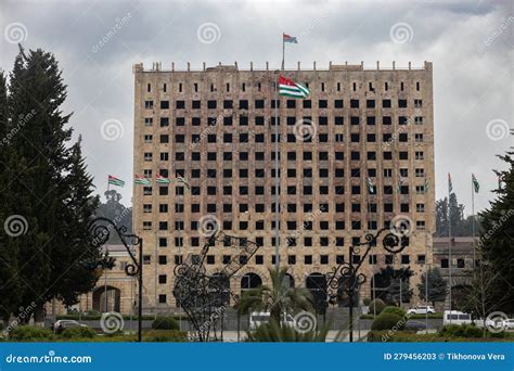 Council Of Ministers Building In Sukhumi Abkhazia Stock Image Image