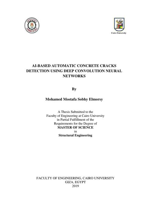 Pdf Ai Based Automatic Concrete Crack Detection Using Deep Convolution Neural Networks