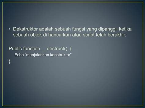 Pbo Pemograman Berbasis Objek Pptx