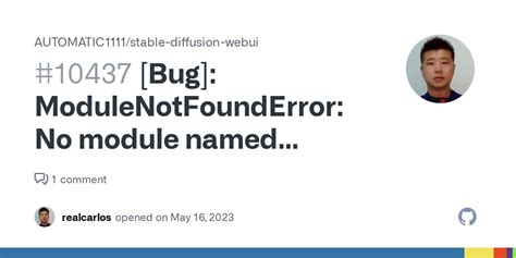 Bug ModuleNotFoundError No Module Named Open Clip Issue AUTOMATIC Stable