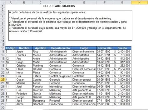 Filtros Automáticos En Excel La Mejor Ayuda Para Tú Trabajo